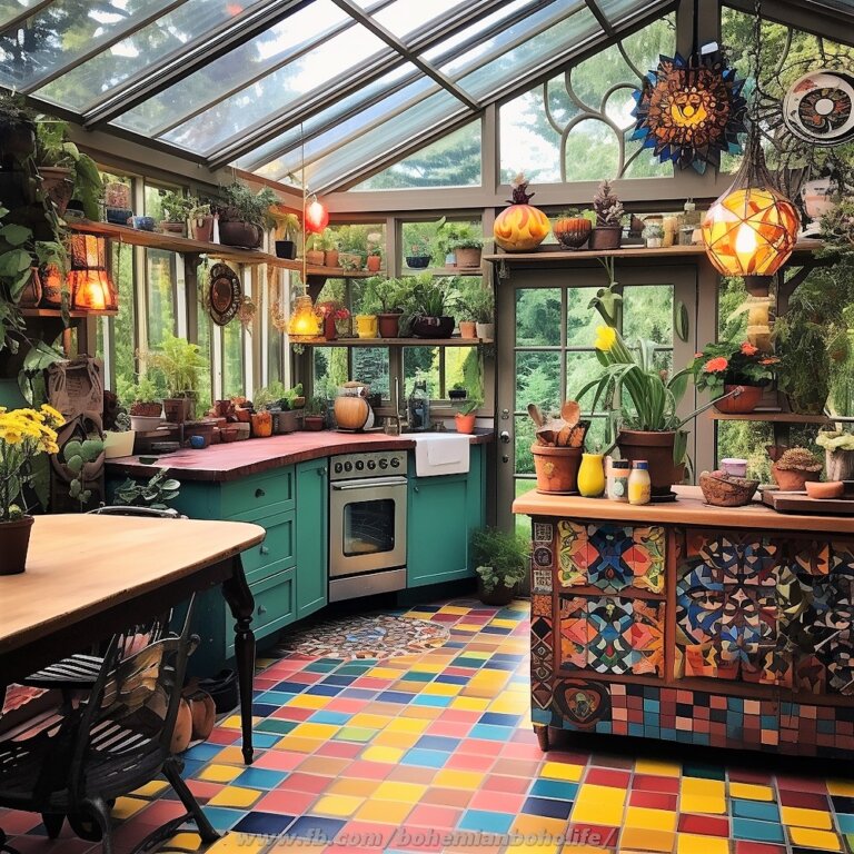 Groovy Vibes in the Kitchen: Embracing Hippie and Boho Style Decor ...