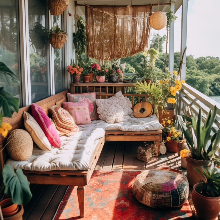 Chic and Colorful Bohemian Balcony Decor Ideas For A Boho Paradise ...