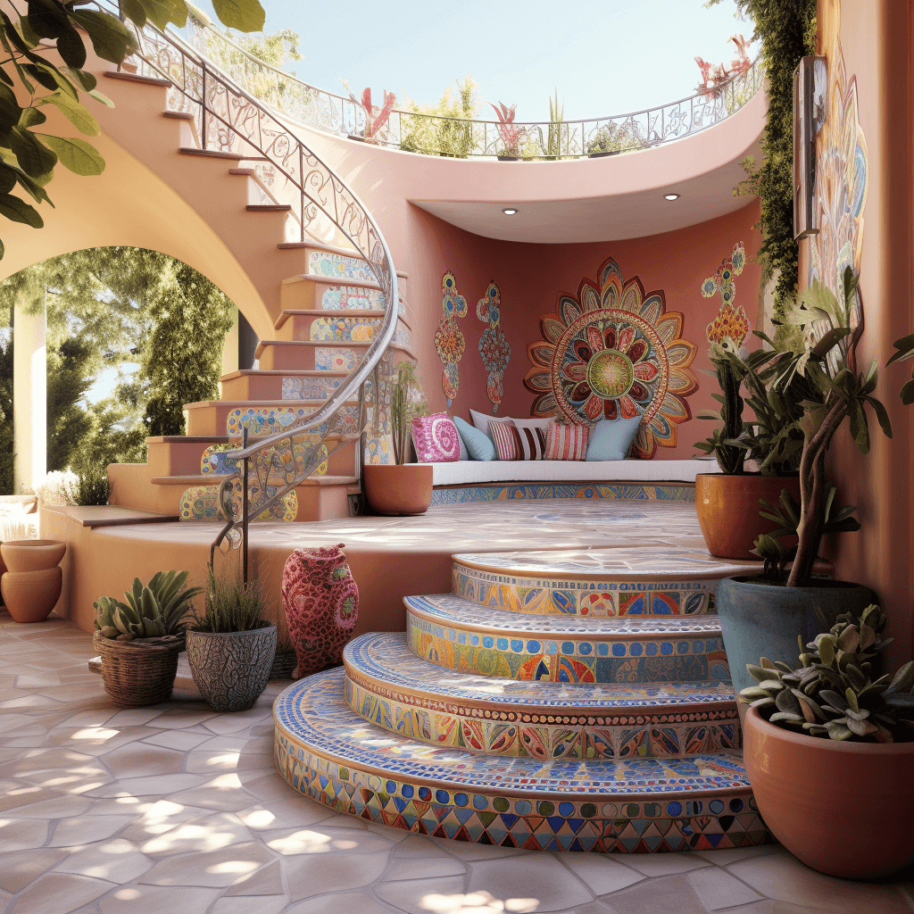 Boho Style Outdoor Garden Stairs For A Whimsical Escape | Hippie Boho Style